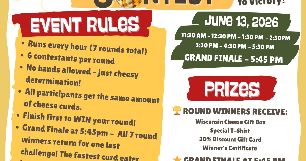 2026 Cheese Curd Eating Contest | Go Great Lakes Bay